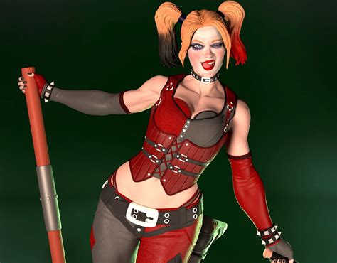 Harley Quinn Arkham City Drawing