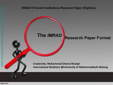 Research In Imrad Form Example Imrad Introduction Examples Imrad Framework Studocu Sample