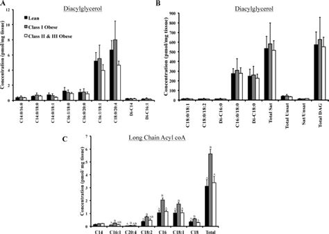 Diacylglycerol And Long Chain Acyl Coa Content In Vastus Lateralis Of