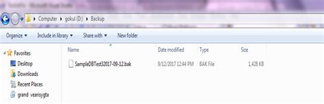 Sql Server Db Backup Using Stored Procedure In Winform Application