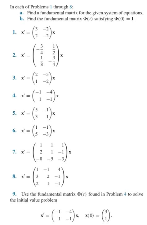 Solved In Each Of Problems 1 Through 8 A Find A