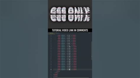 Css Only 3d Text Rotation Animation Effects Shorts Html Youtube