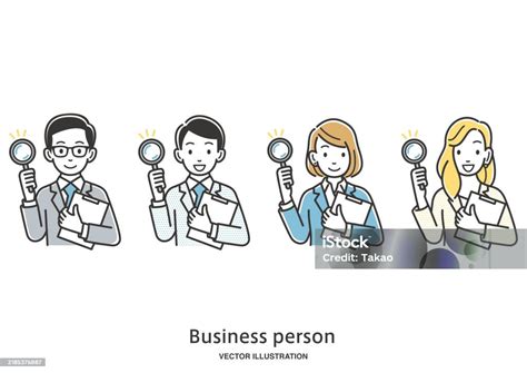 연구를 하는 남녀 회사원의 이미지 일러스트레이션 소재 20 29세에 대한 스톡 벡터 아트 및 기타 이미지 20 29세 검사 보기 경제 Istock