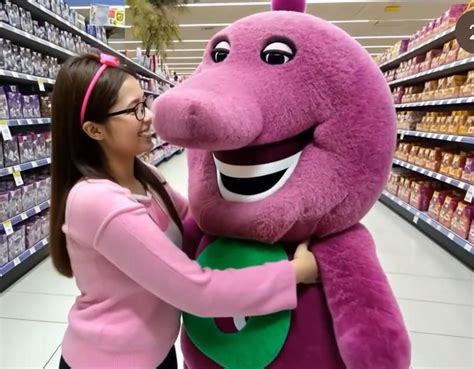 Barney Hugs Krisitne Chase By Coleevansisfridays On Deviantart