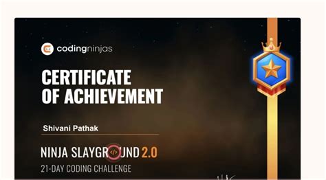 Shivani Pathak On Linkedin Ninjaslayground Codingninjas Coding