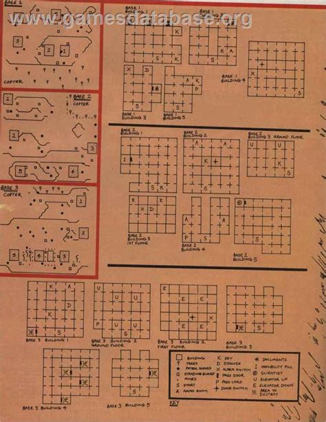 Infiltrator Atari 8 Bit Artwork Map