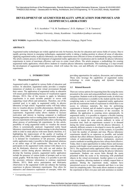 Pdf Development Of Augmented Reality Application For Physics And