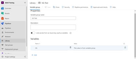 Usage Of Variable Template In Azure Devops Pipelines
