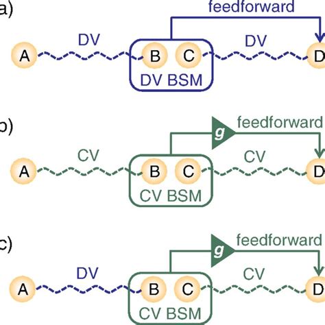 Schematic Of Entanglement Swapping A Dv Entanglement Swapping