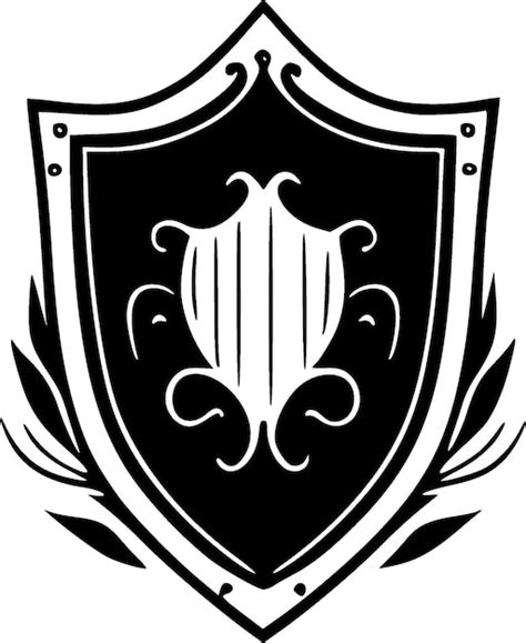 Premium Vector Shield Minimalist And Flat Logo Vector Illustration