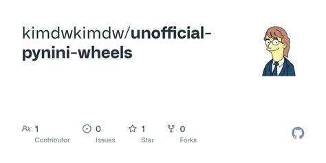 GitHub Kimdwkimdw Unofficial Pynini Wheels