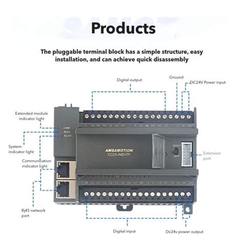 EC A EtherCAT Bus Remote Distributed IO Module AMSAMOTION