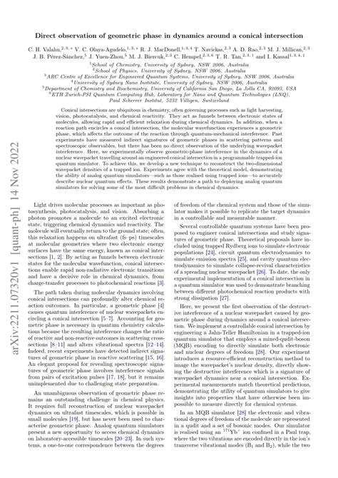 Pdf Direct Observation Of Geometric Phase In Dynamics Around A