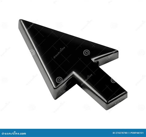 3d computer mouse cursor arrow icon stock illustration illustration of point click 274278780