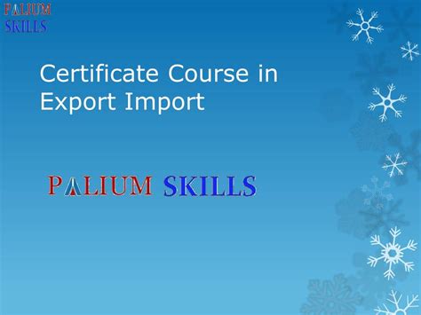 ppt export import course powerpoint presentation free download id