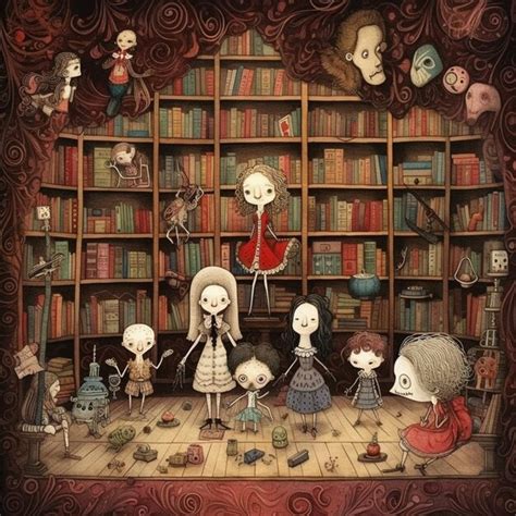 Premium Photo Arafed Image Of A Group Of Skeletons In A Library Generative Ai