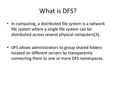 Ppt Dfs Design And Implementation Powerpoint Presentation Free