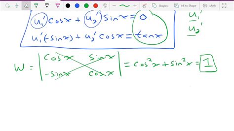 Variation Of Parameters Part 2 Youtube