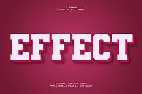효과 텍스트 효과 프리미엄 벡터