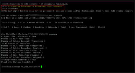 Info Discarding Incorrectly Formatted Input Message Azcopy Error