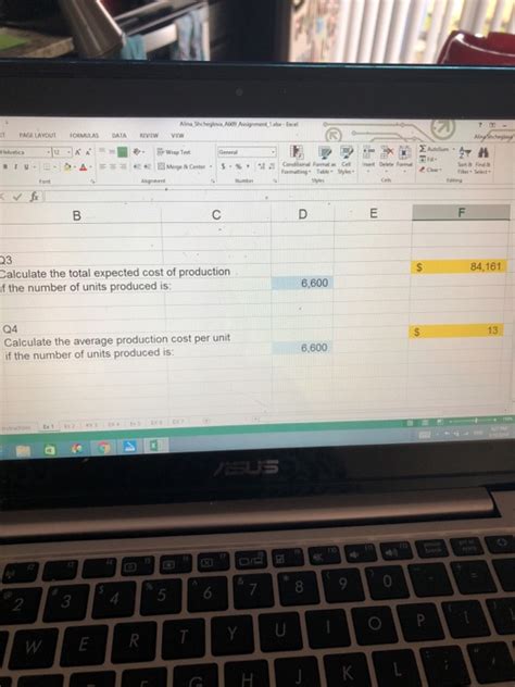 solved 9 assignment 1xx excel ome insert page layout