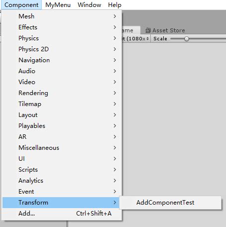 Unity3D自定义菜单组件 走看看