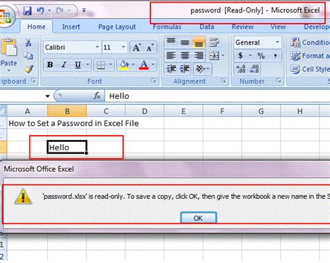 My Excel Journey How To Set A Password In Excel File