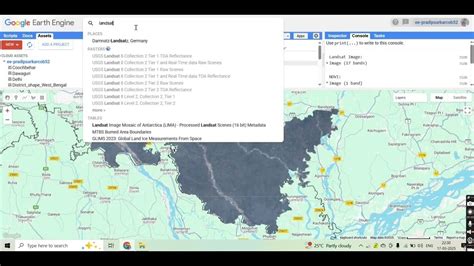 Basic Gee Ndvi Ndbi Using Landsat 8 Youtube