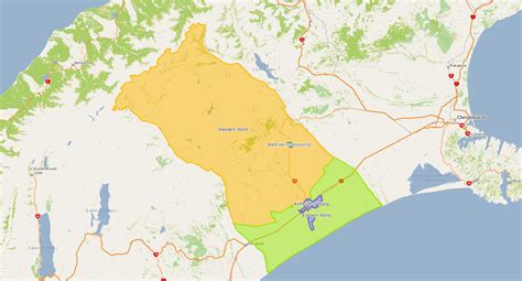 Ashburton District Road Map At Tim Ingram Blog