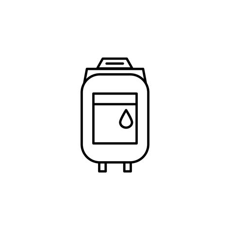 Blood Bag Vector Icon Illustration Vector Art At Vecteezy