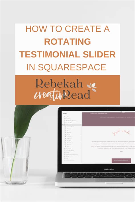 How To Create A Rotating Testimonial Slider In Squarespace Rebekah