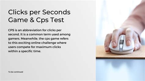 PPT Click Speed Test CPS Test Explaination Presentation PowerPoint Presentation ID