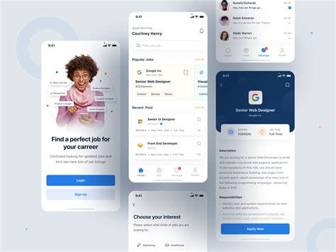 Obelisk Job Finder Mobile App Design On Behance