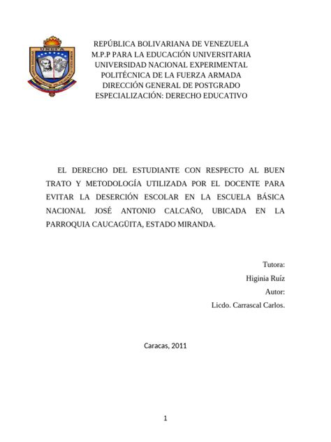 Tesis Documental Cacb Pdf Maestros Enseñando