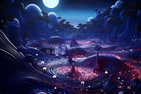 premium ai image digital waveforms capturing the pulse of the