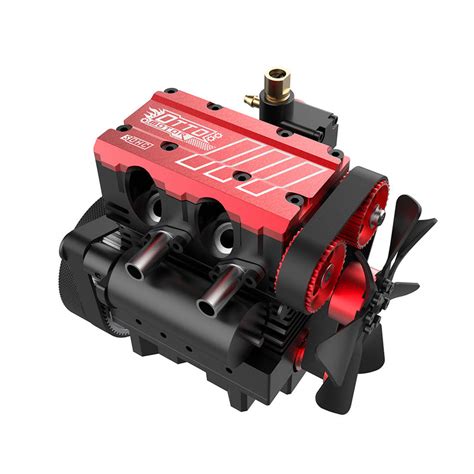 Semto Engine St Nf2 Diy Build A Nitro 4 Stroke 2 Cylinder Engine Kit