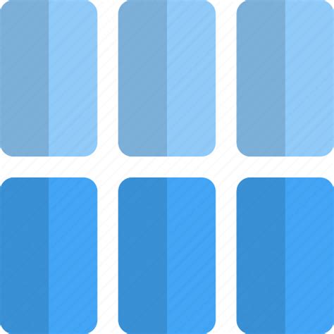 three column vertical grid icon download on iconfinder