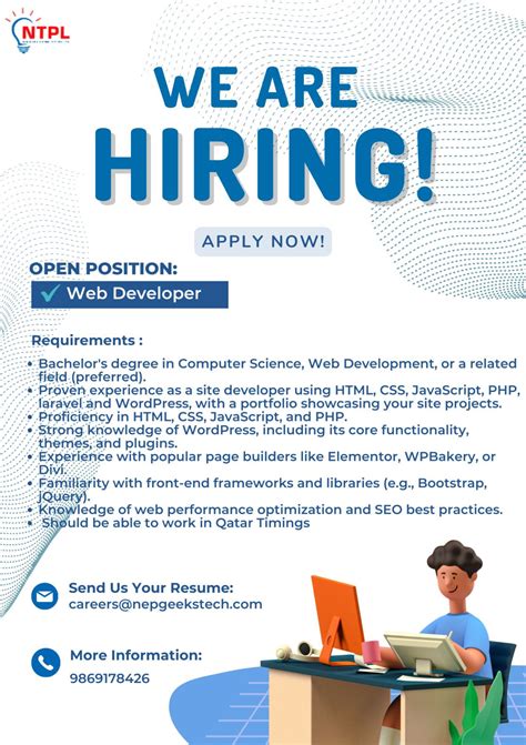 Ntpl Nepgeeks Technology On Linkedin Urgent Requirement Send Your