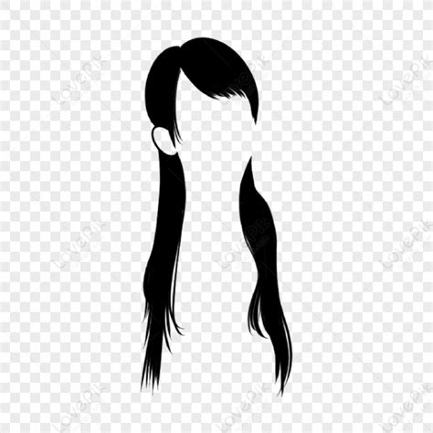 검은 긴 머리 일러스트 여성 헤어 스타일머리스타일타일러 Png 일러스트 무료 다운로드 Lovepik