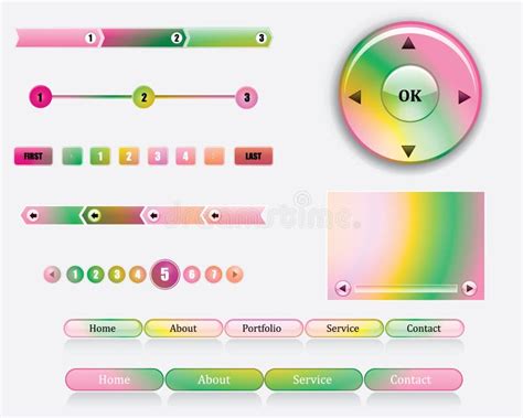 Web Design Stock Illustration Illustration Of Menu Homepage 30691837