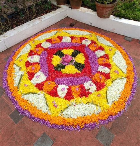 Onam Blumen Athapoo Stockbild Bild Von Blumen Fest 195698269