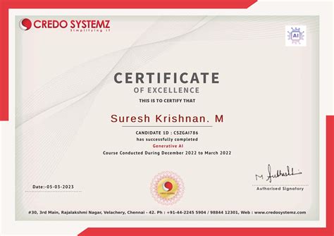 Generative Ai Course Training In Chennai Credo Systemz