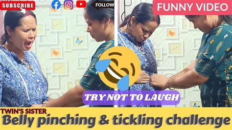 twins sister belly challenge vlog #funnyvideo #challenge - YouTube