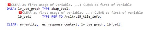 check 79 clear as first use of variable · issue 944 · larshp