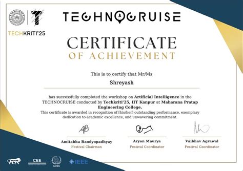 artificialintelligence techkriti iitkanpur technocruise ai… shreyash katiyar