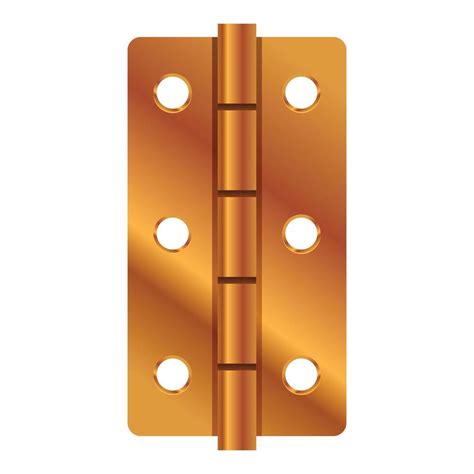 shiny metal door hinge connecting two parts 51487245 vector art at vecteezy