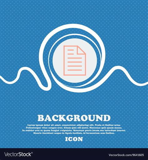 Text File Sign Icon Document Symbol Blue Vector Image