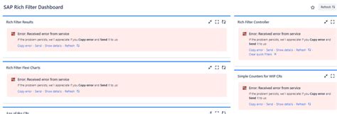 Getting Error On The Jira Rich Filter For Dashboar