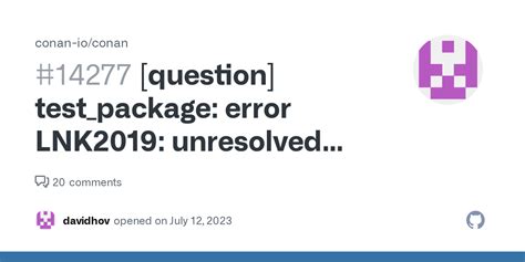 Question Test Package Error Lnk Unresolved External Symbol Issue Conan Io