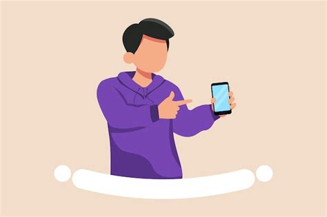 Premium Vector Happy People Showing Mobile Phone Screens Holding